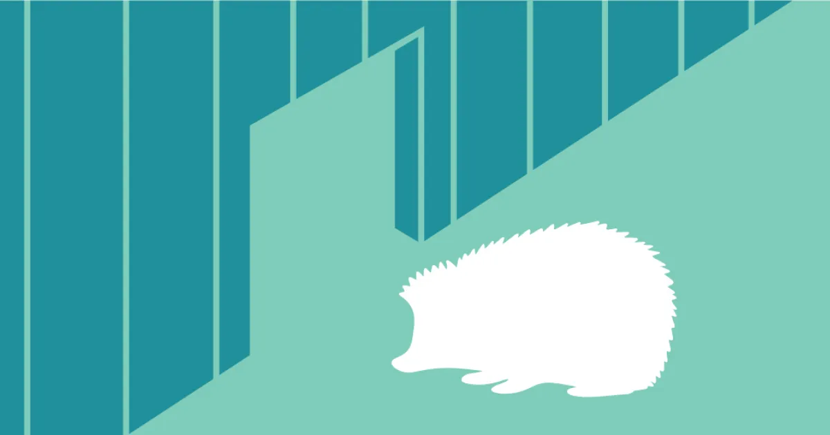 How to create a hedgehog hole | Kent Wildlife Trust